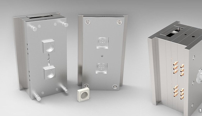 Plastic injection mold for remote control shell , Professional custom mold